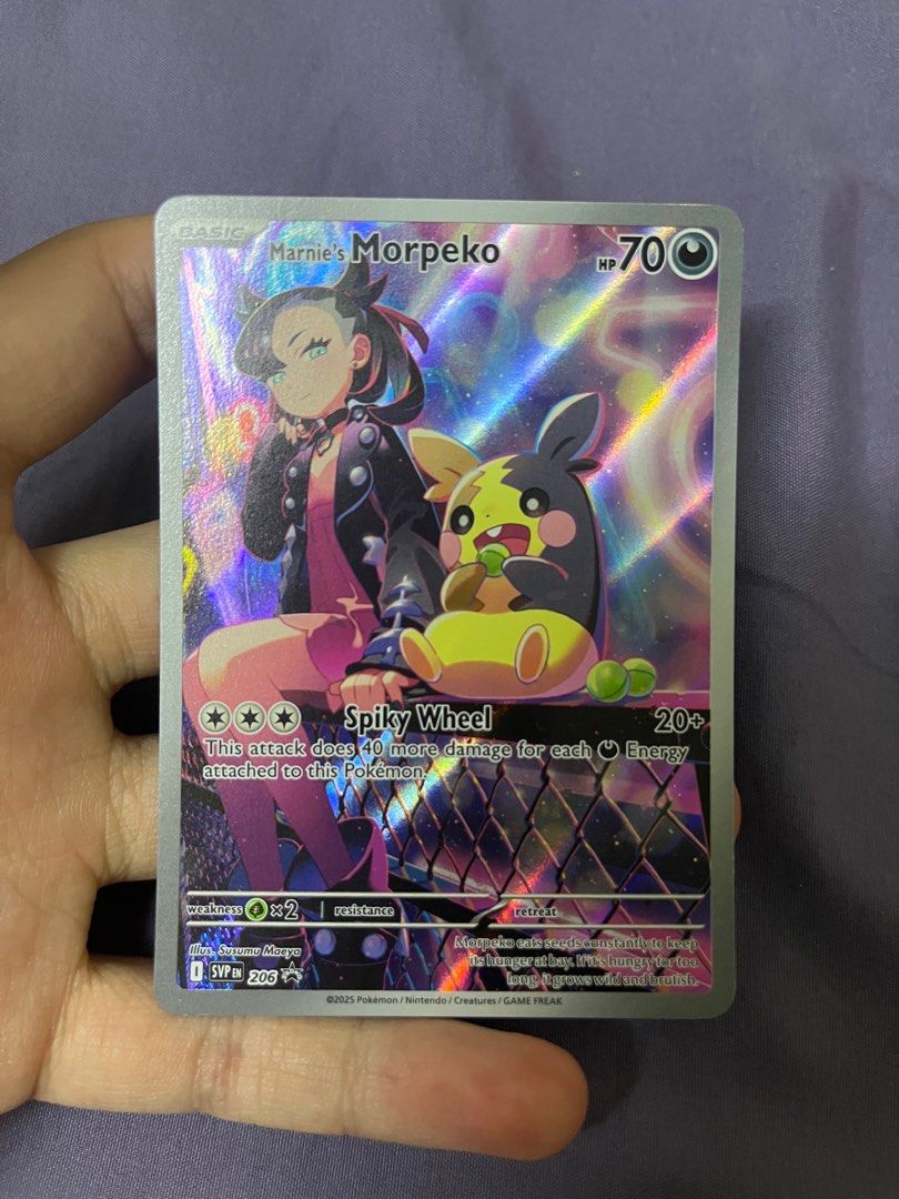 Marnie's Morpeko SVP 206 Rival Battle Deck Black Star Promo Pokemon ...