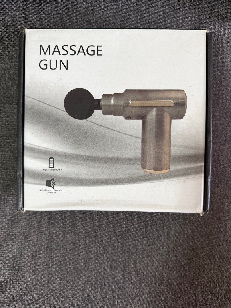 Massage Gun Deep Tissue Massager 4 Heads USB Rechargeable – Like New ...