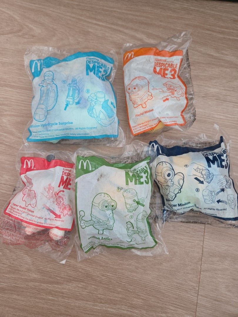 McDonald's Despicable Me 3 Minion Toys - Unopened, Hobbies & Toys, Toys ...