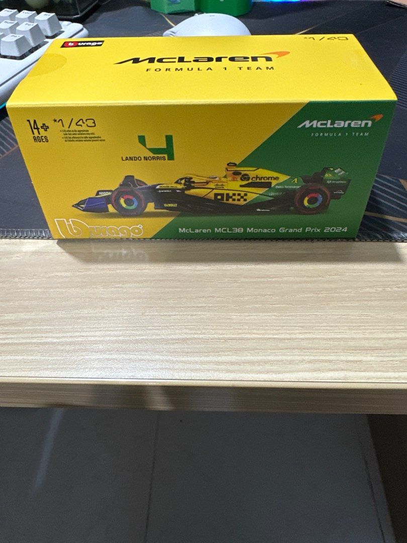 McLaren MCL38 Monaco Grand Prix 2024 Model Car, Hobbies & Toys, Toys ...
