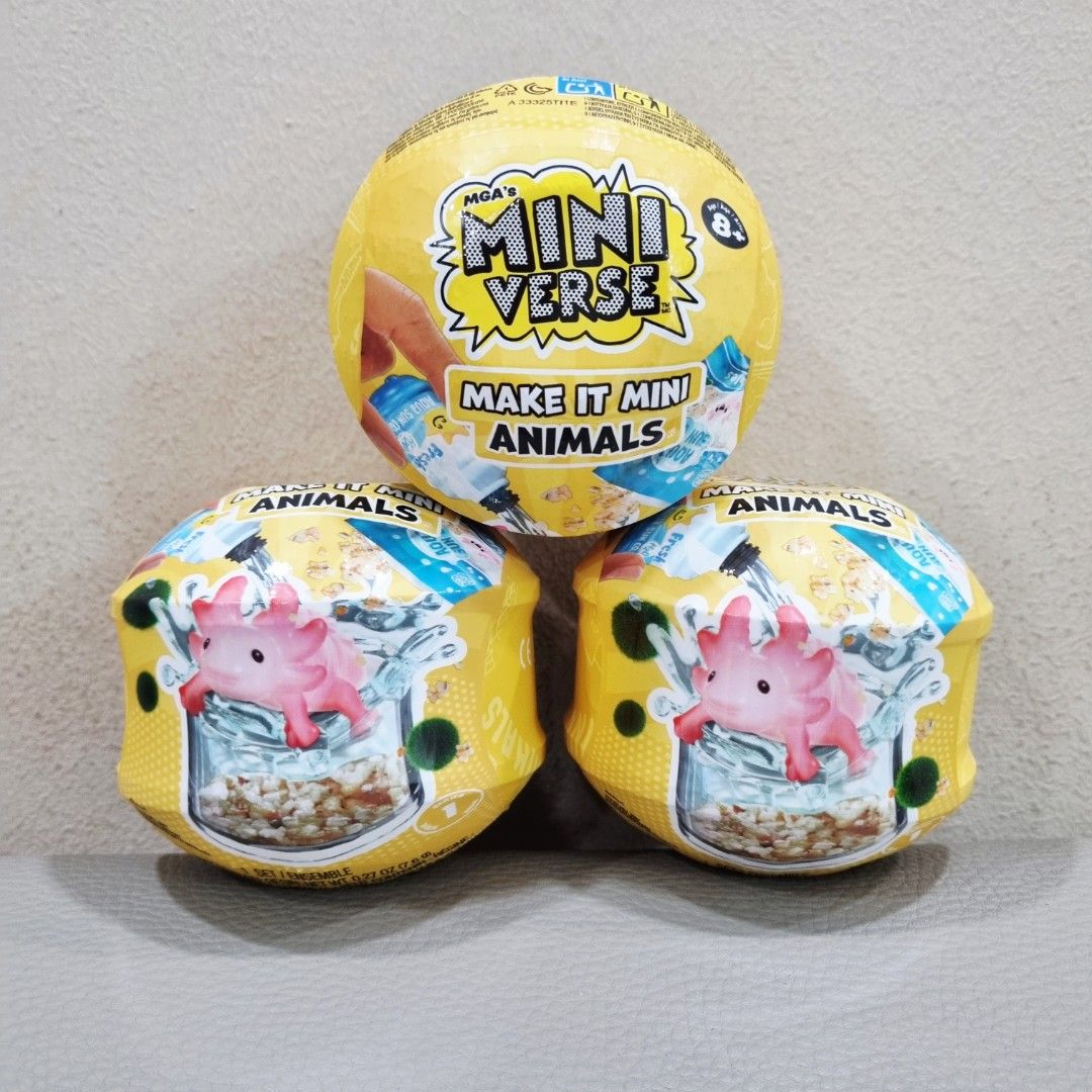 MGA's Miniverse Make It Mini Animals Collectibles DIY Resin Play Set ...