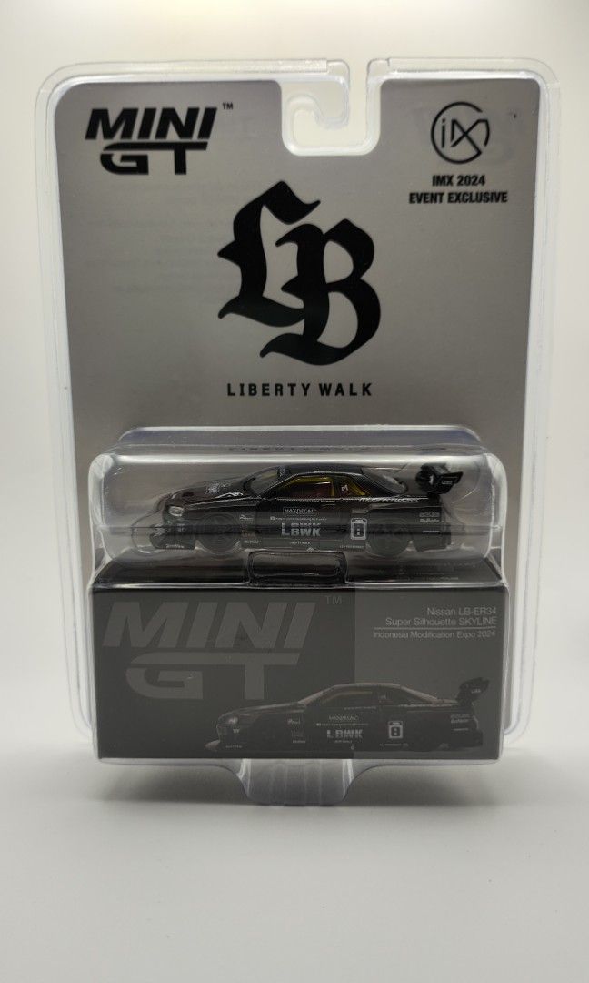 MiniGT Nissan ER34 Black IMX 2024, Hobbies & Toys, Toys & Games on ...