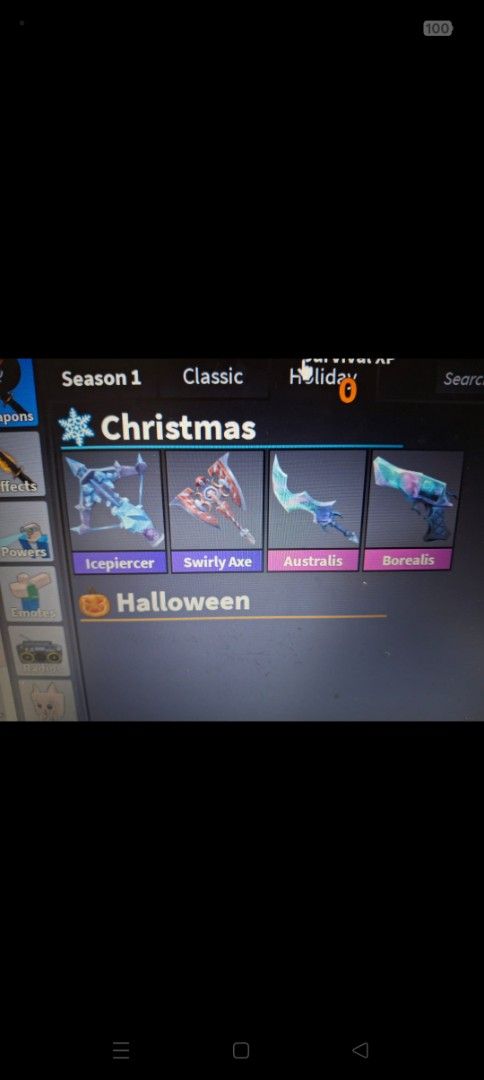 MM2 Knife Collection - Various Rare Knives, Video Gaming, Gaming ...