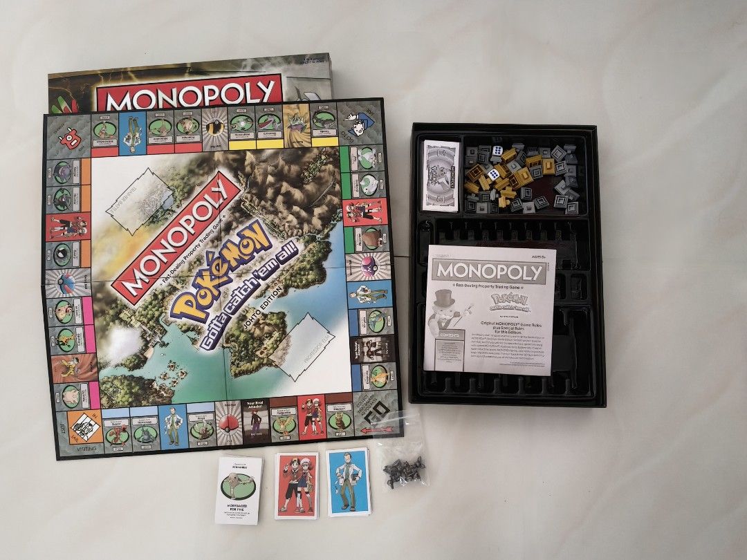 Monopoly Pokemon Johto Edition Board Game, Hobbies & Toys, Toys & Games ...