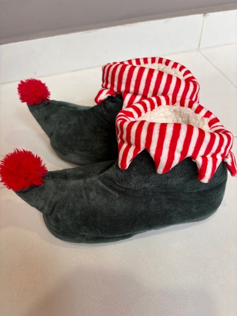 M&S Christmas Elf Slippers - Size 10, Babies & Kids, Babies & Kids ...