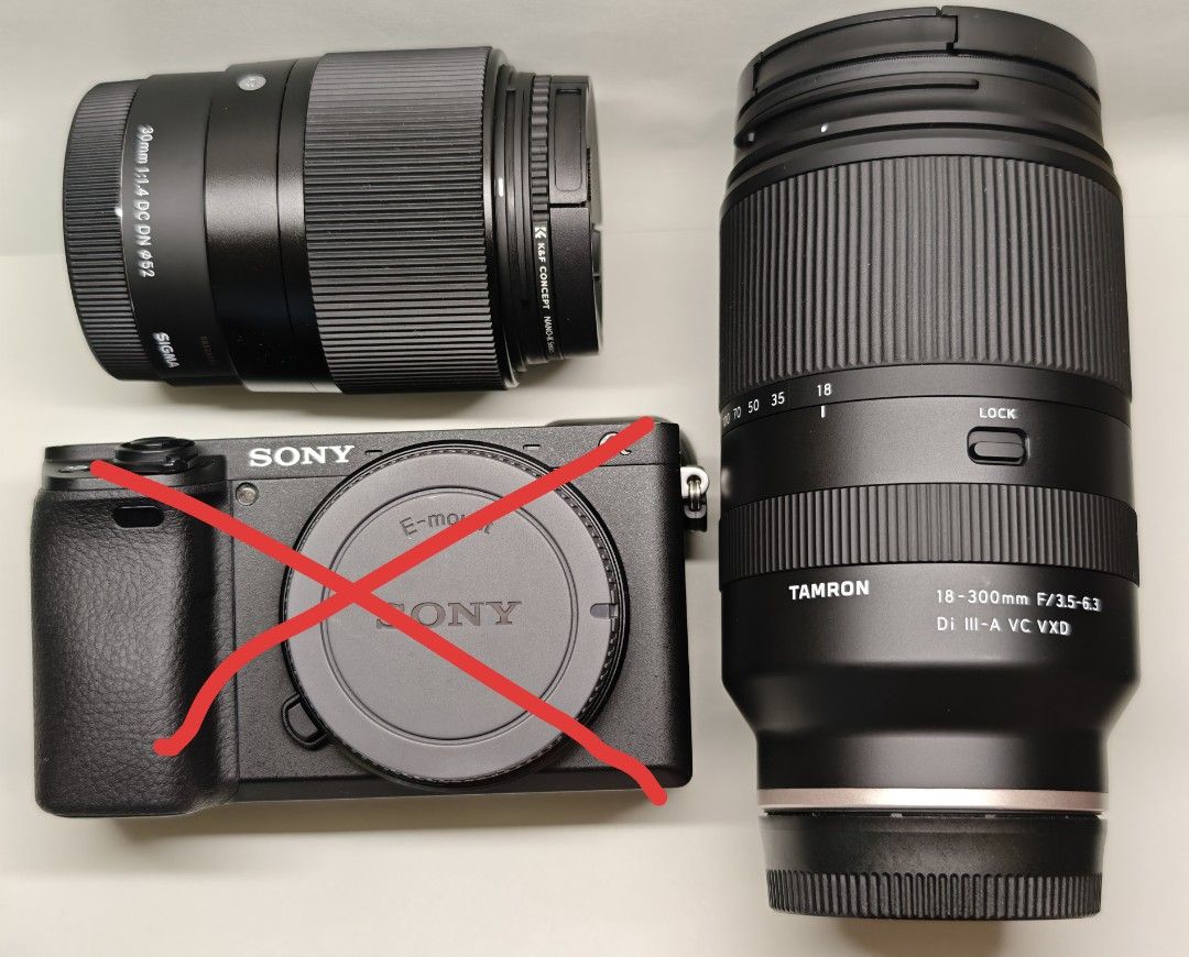(NEGOTIABLE) Tamron 18-300mm f3.5-6.3 + Sigma 30mm f1.4 for Sony E ...