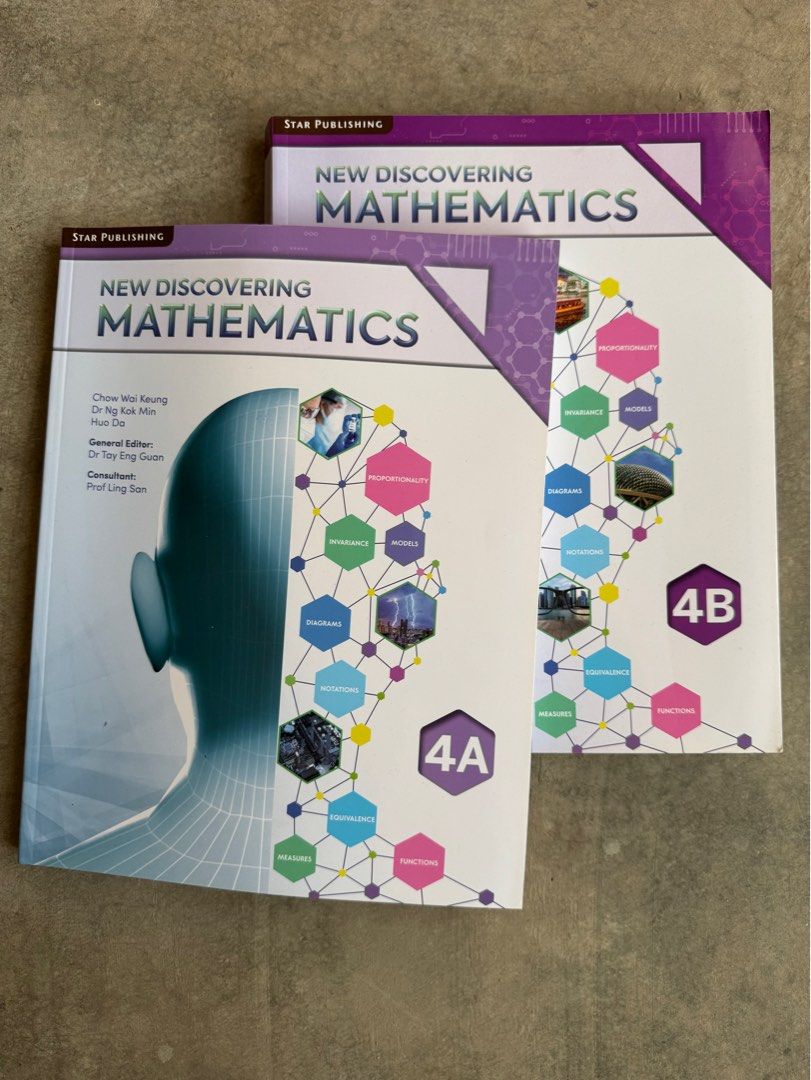 New Discovering Mathematics Textbook 4A & 4B, Hobbies & Toys, Books ...