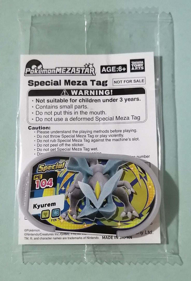 Nintendo Pokemon Mezastar Stardust Version Kyurem Special Rare Meza Tag ...