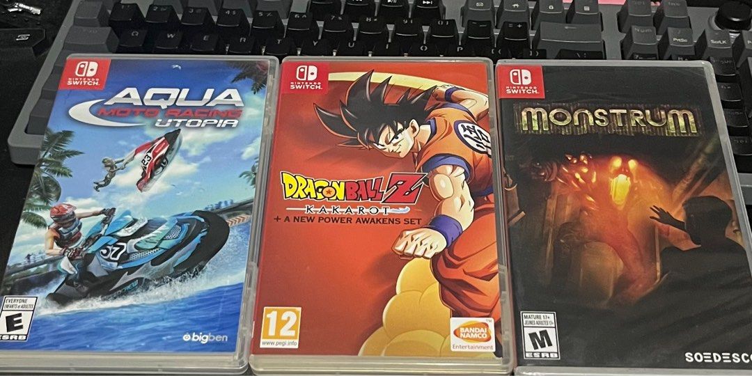 Nintendo Switch Games:, Aqua Moto, Monstrum, Dragon Ball Z, Video ...