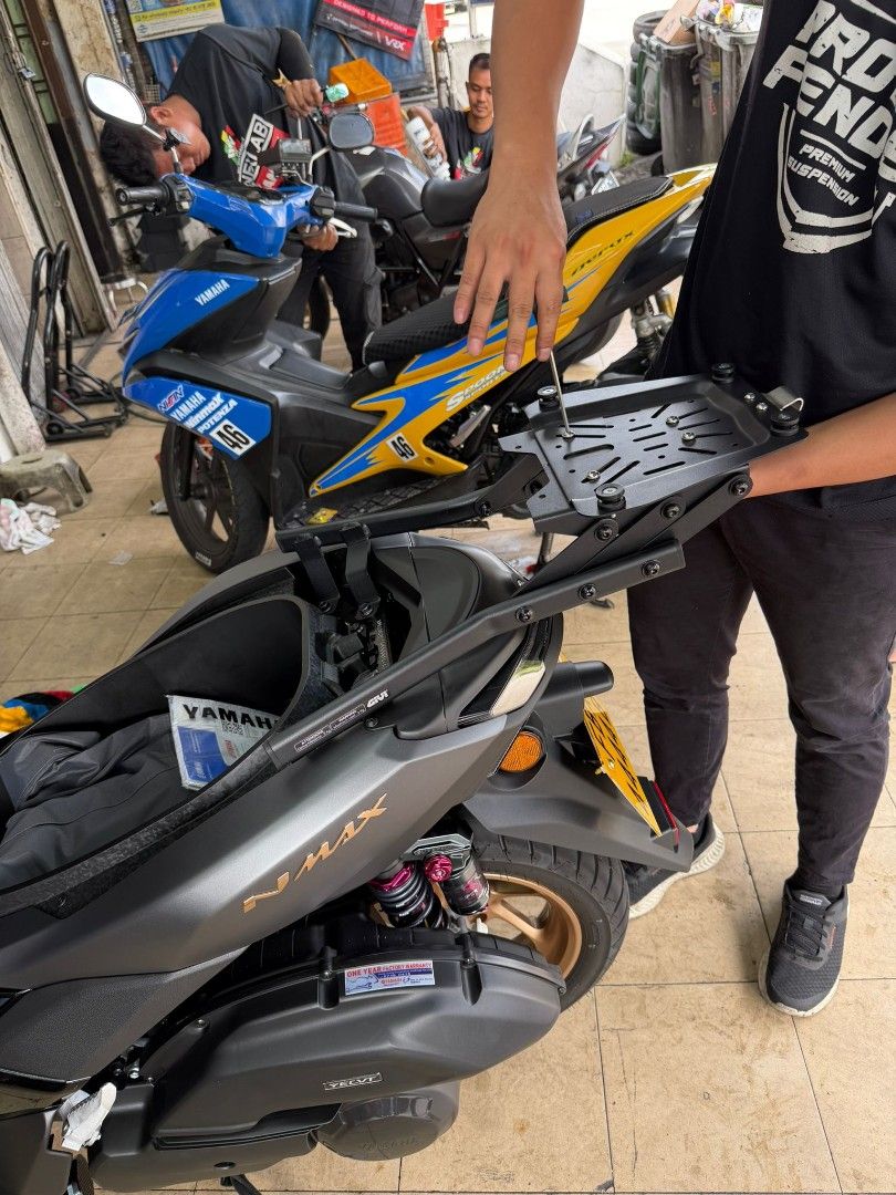 nmax v3 2025 model extended rack, Motorcycles, Motorcycle Accessories ...