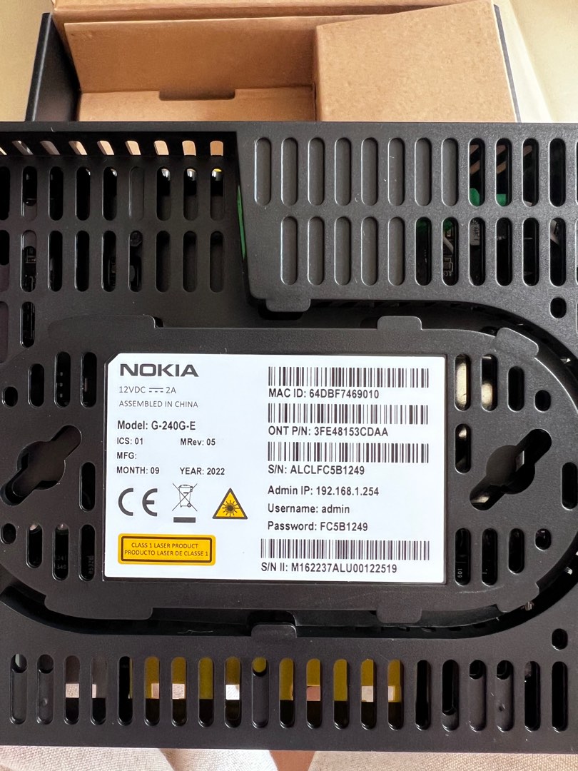 Nokia G-240G-E Router, Computers & Tech, Parts & Accessories ...