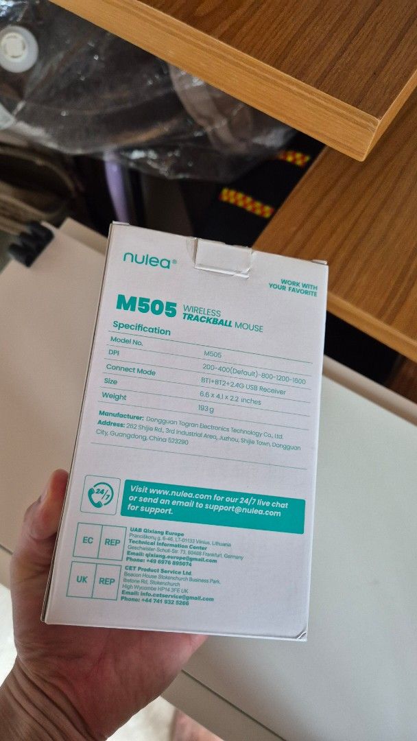 Nulea M505 Ergonomic Right-handed Trackball Mouse - Like New, Computers ...