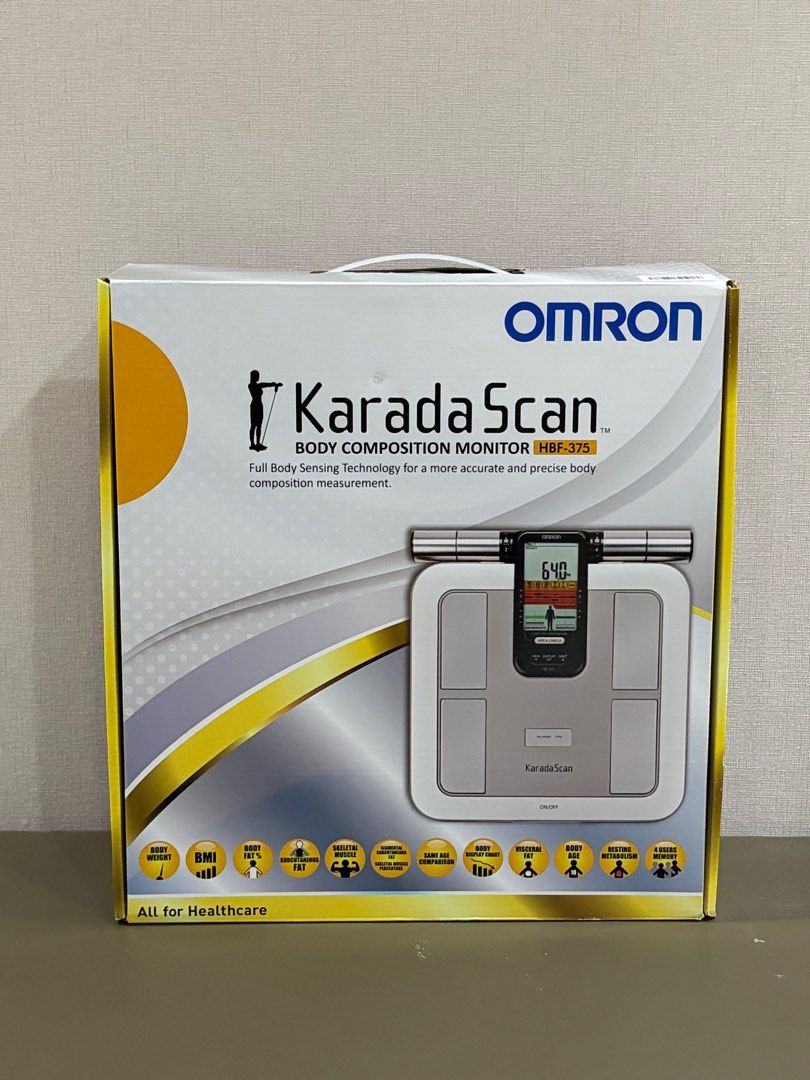 Omron karada scan digital weighing scale body composition monitor fat ...