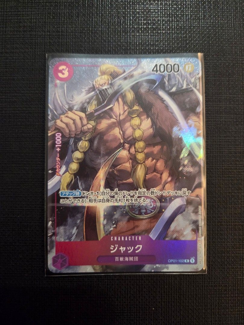 One Piece Card Game OP01-102 Jack AA, Hobbies & Toys, Toys & Games on ...
