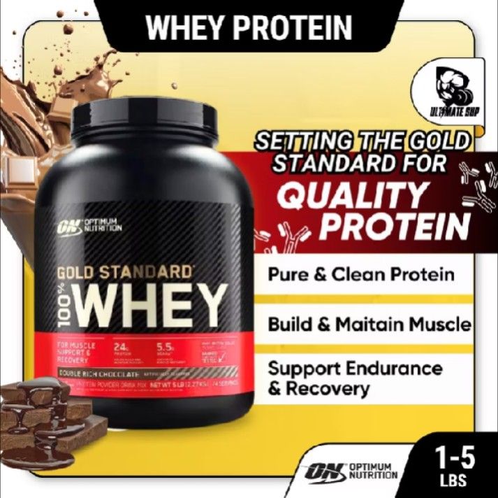 Optimum Nutrition Gold Standard Whey Protein, Health & Nutrition ...