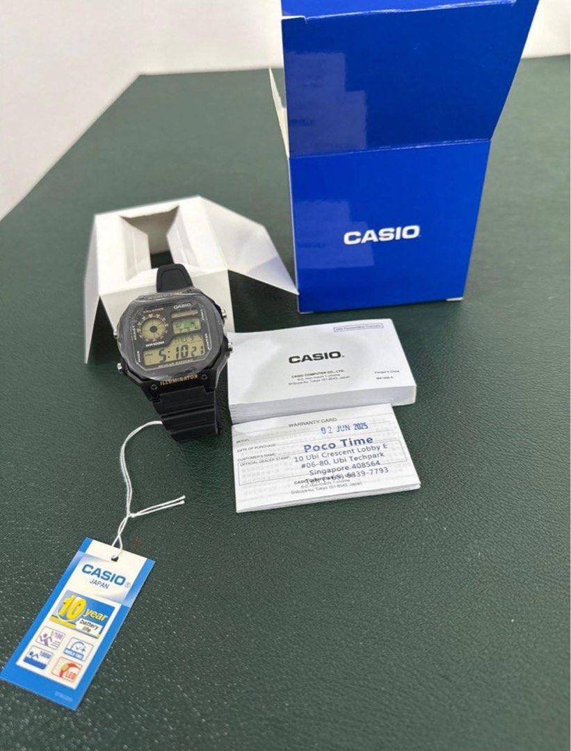 Original Casio World Time Digital Watch - Brand New Casio Royale ...