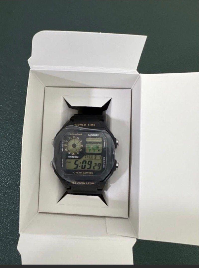 Original Casio World Time Digital Watch - Brand New Casio Royale ...