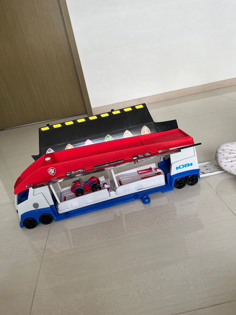 Paw Patrol Truck Carrier with Vehicle, Hobbies & Toys, Toys & Games on ...