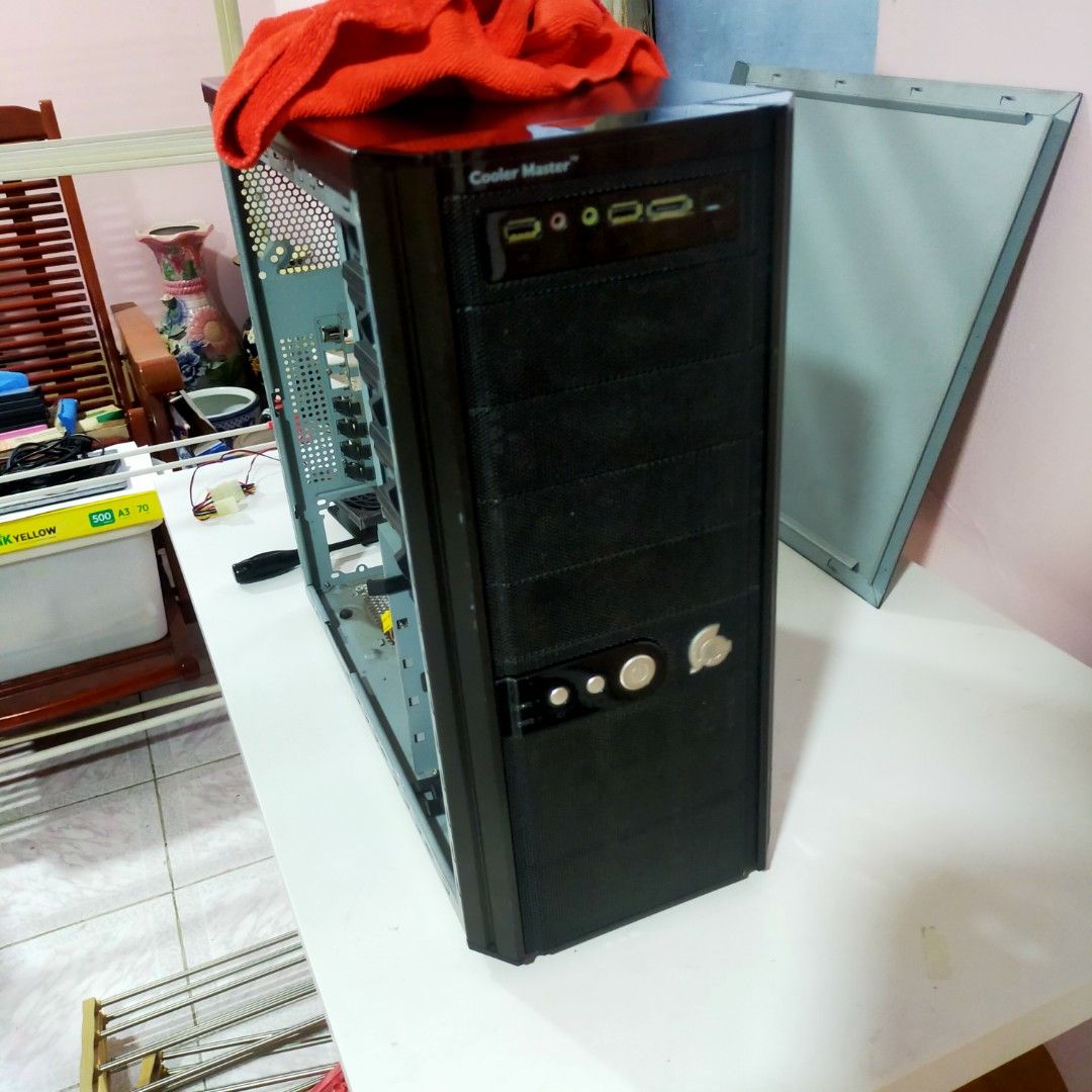 Pc case with old motherboard, Computers & Tech, Parts & Accessories, Computer Parts on Carousell