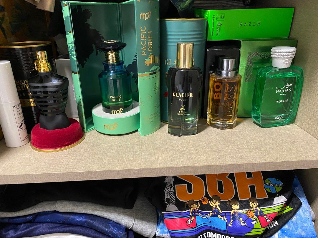 perfumes for sale - Hawas Pacific Drift, Glacier Bold, Boss,JPG le male ...