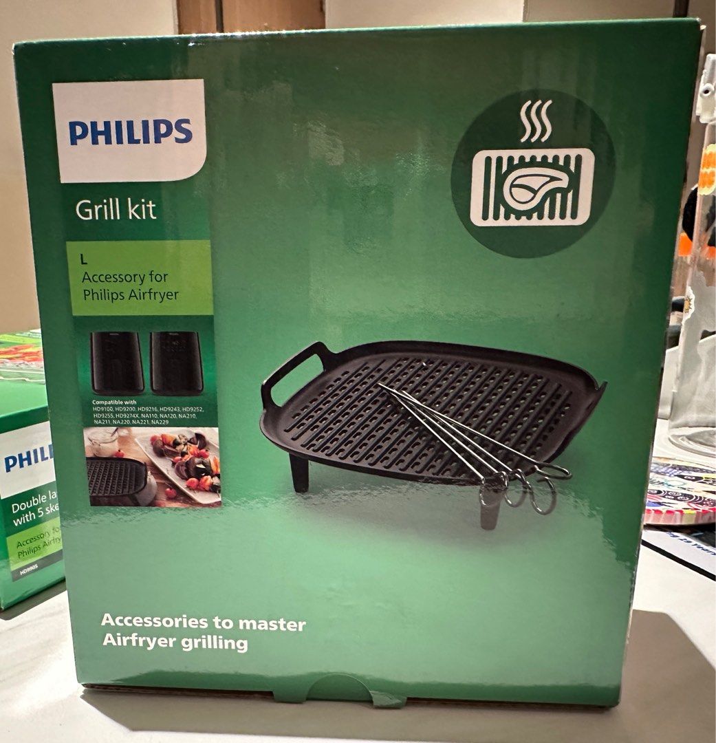 Philips Grill Kit Accessory for Airfryer, TV & Home Appliances, Kitchen ...