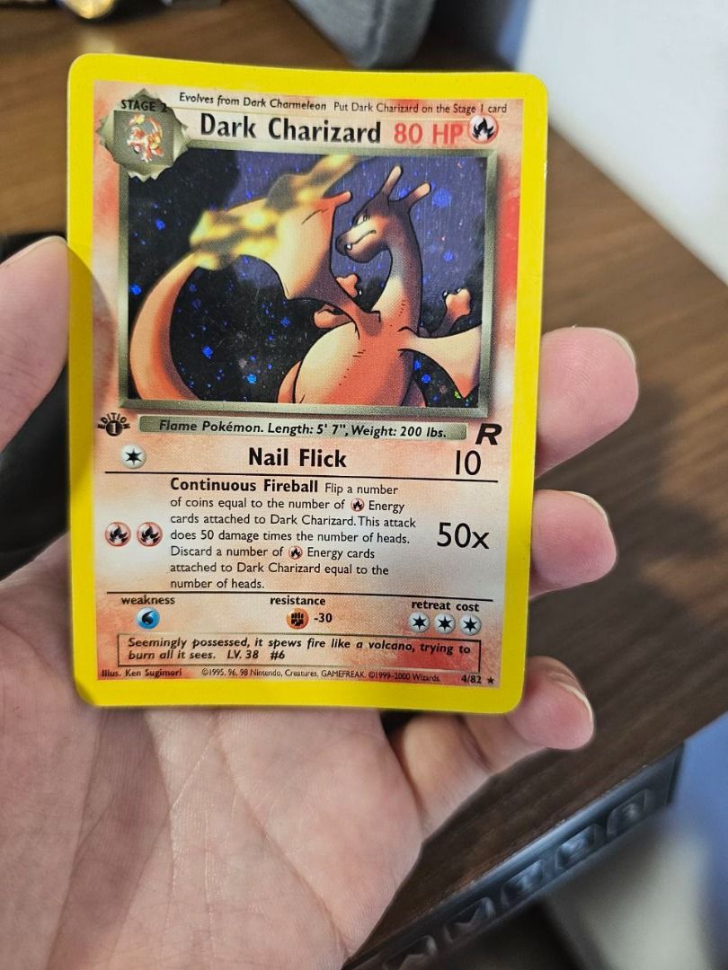 Pokemon - Dark Charizard - 4/82 - Holofoil Rare! - Team Rocket, Hobbies ...