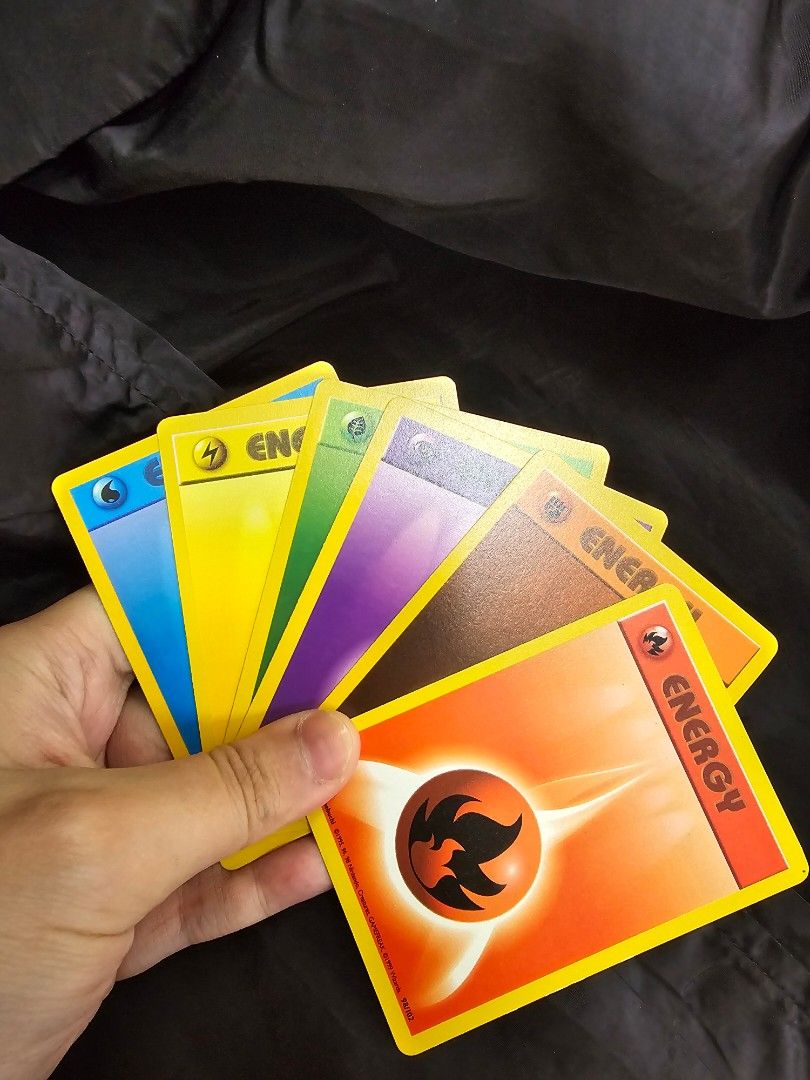 Vintage 1999 Pokemon Energy Cards - Set of 6, Hobbies & Toys, Toys ...
