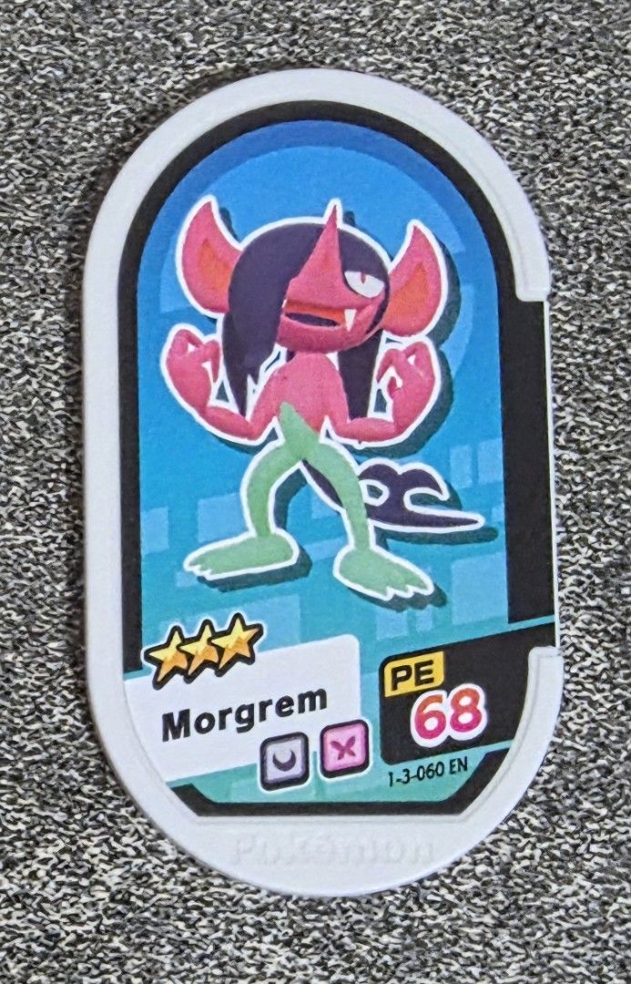 Pokemon Mezastar Tag Stardust Version 3 Morgrem, Hobbies & Toys, Toys ...