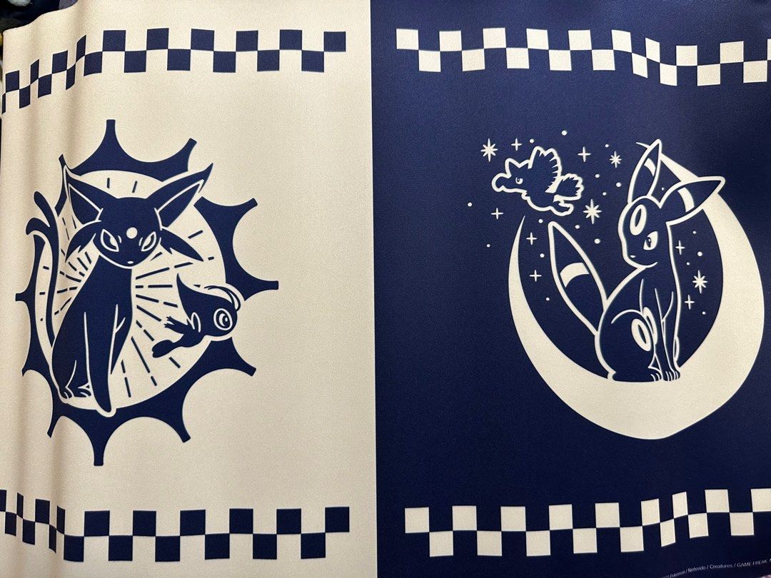 Pokemon TCG Timeless Friends Espeon & Umbreon Playmat, Hobbies & Toys ...