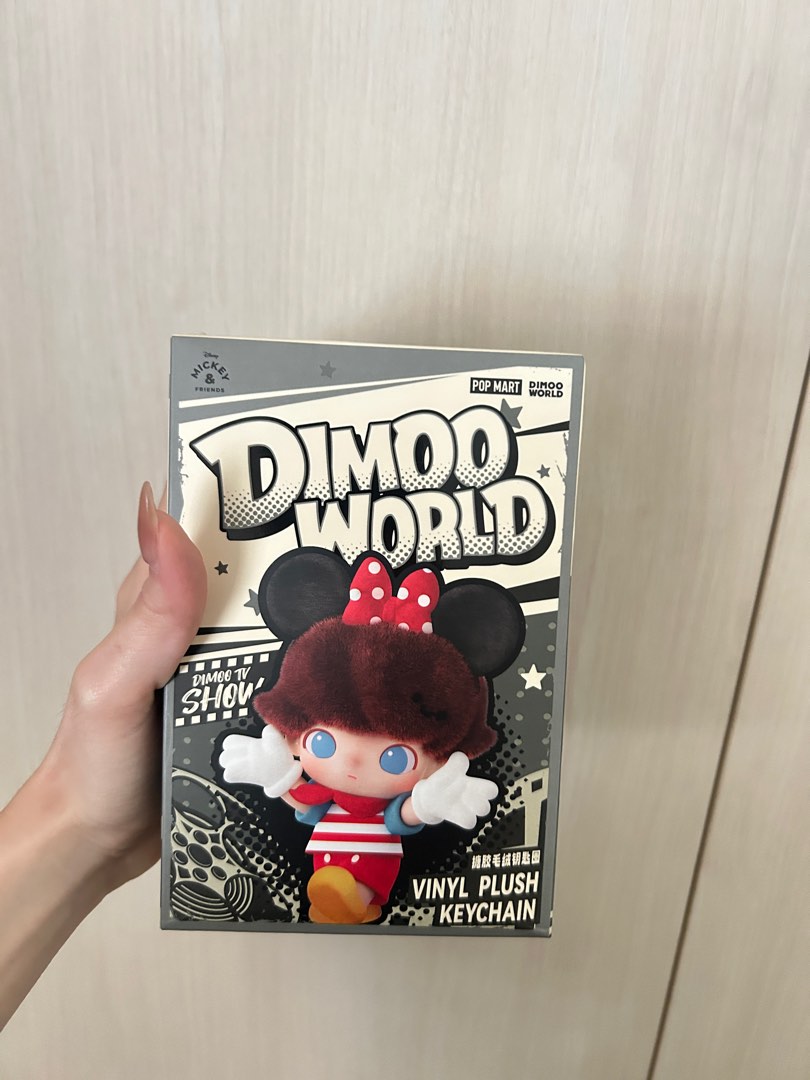 Pop Mart Dimoo World Disney Minnie Vinyl Plush Keychain, Hobbies & Toys ...
