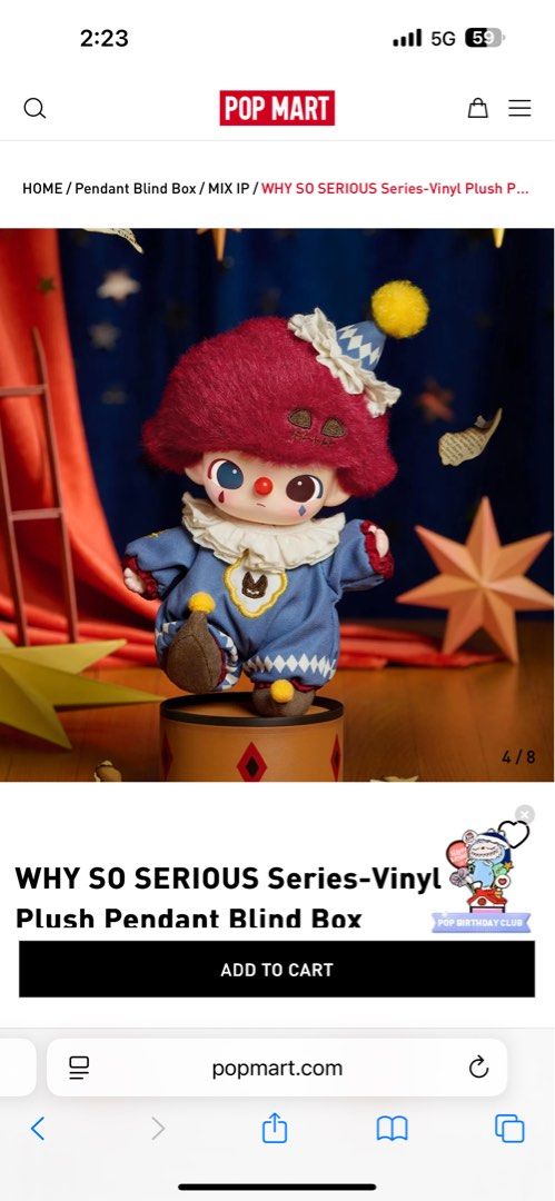 Popmart - Why So Serious, Hobbies & Toys, Toys & Games on Carousell