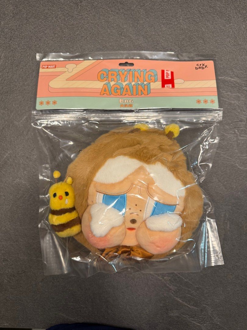 Popmart Crying Again Series Big Head Bag, Hobbies & Toys, Toys & Games ...