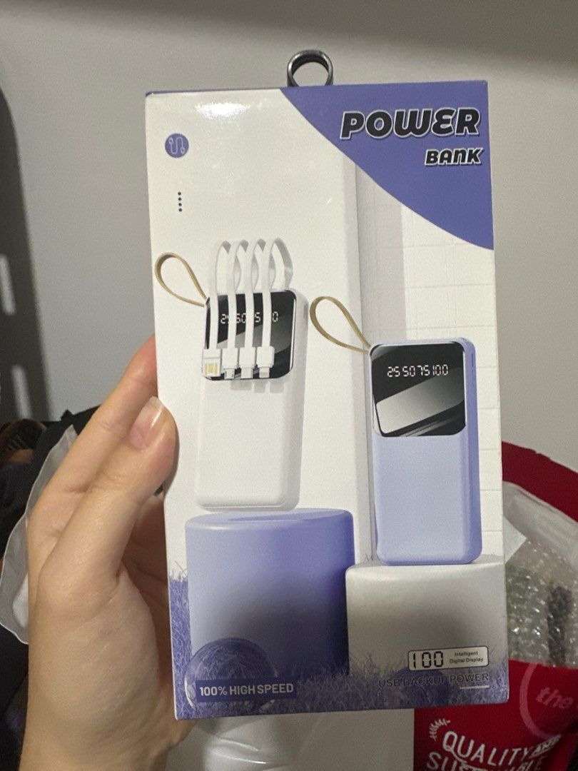 Power Bank with Built-in Cables, Mobile Phones & Gadgets, Mobile ...