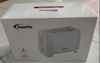 PowerPac Bread Toaster - White Model PPT02, TV & Home Appliances ...