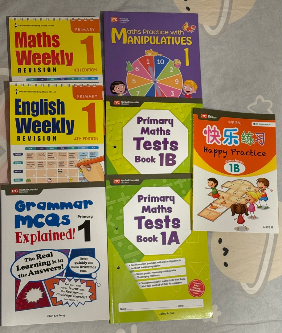 Primary 1 Exercise Books - Maths, English, Chinese, Hobbies & Toys ...
