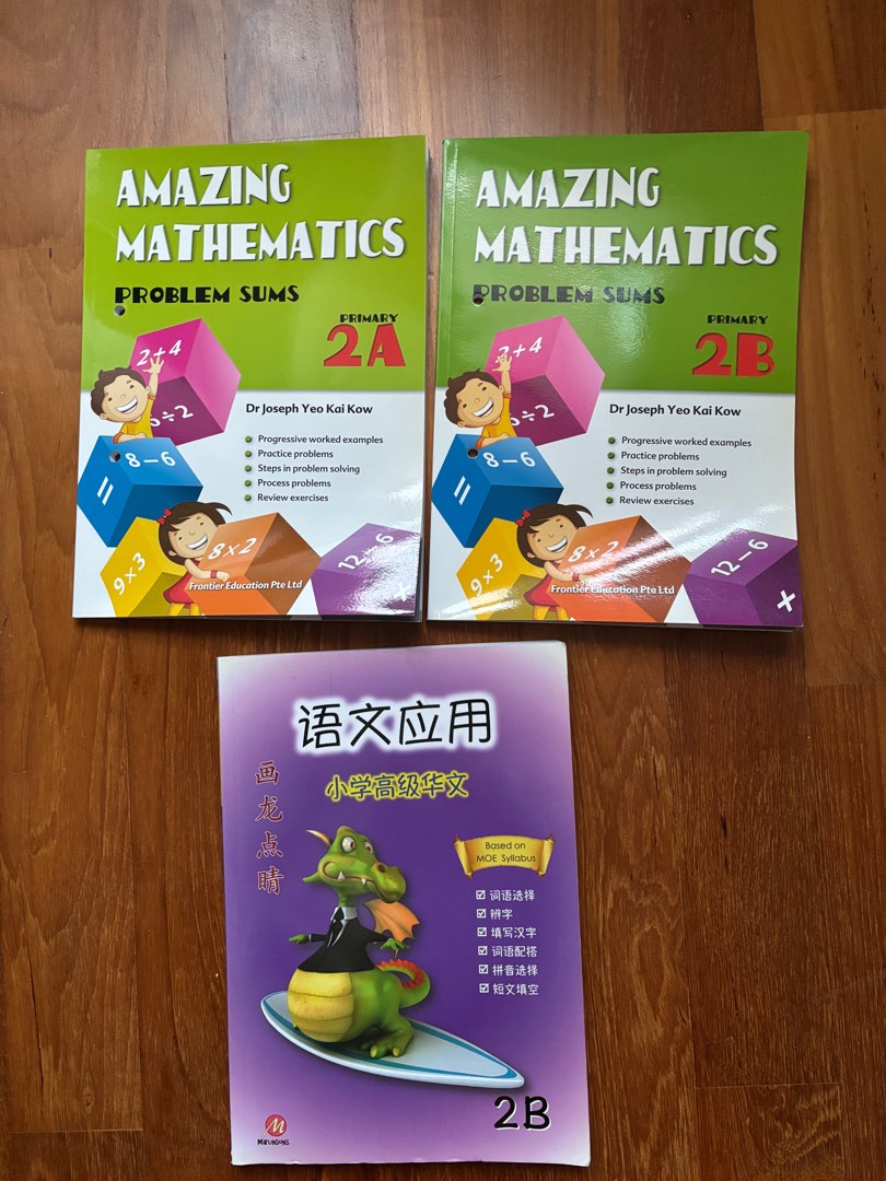 Primary 2 Mathematics & Chinese assessment books, Hobbies & Toys, Books ...
