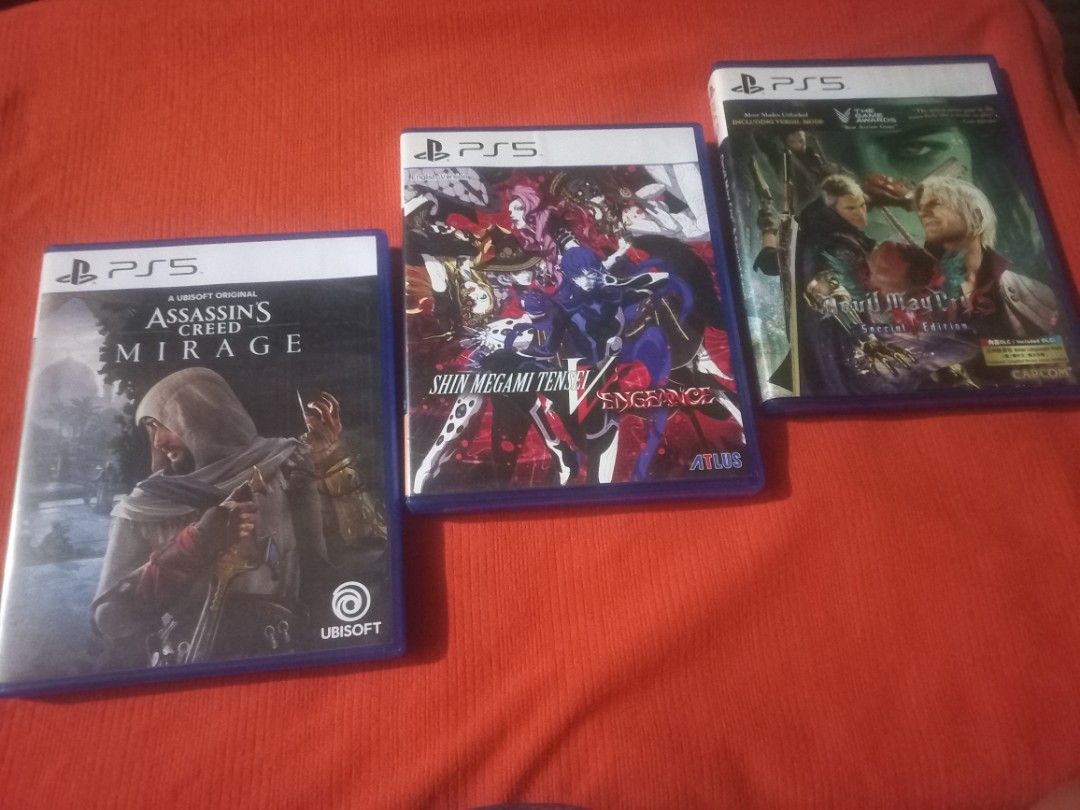 PS5 Shin Megami Assassins Creed mirage Devil May Cry 5, Video Gaming ...