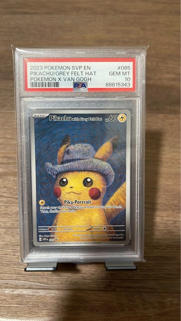 PSA 10 Pokemon Pikachu with Grey Felt Hat “Van Gogh”, Hobbies & Toys ...