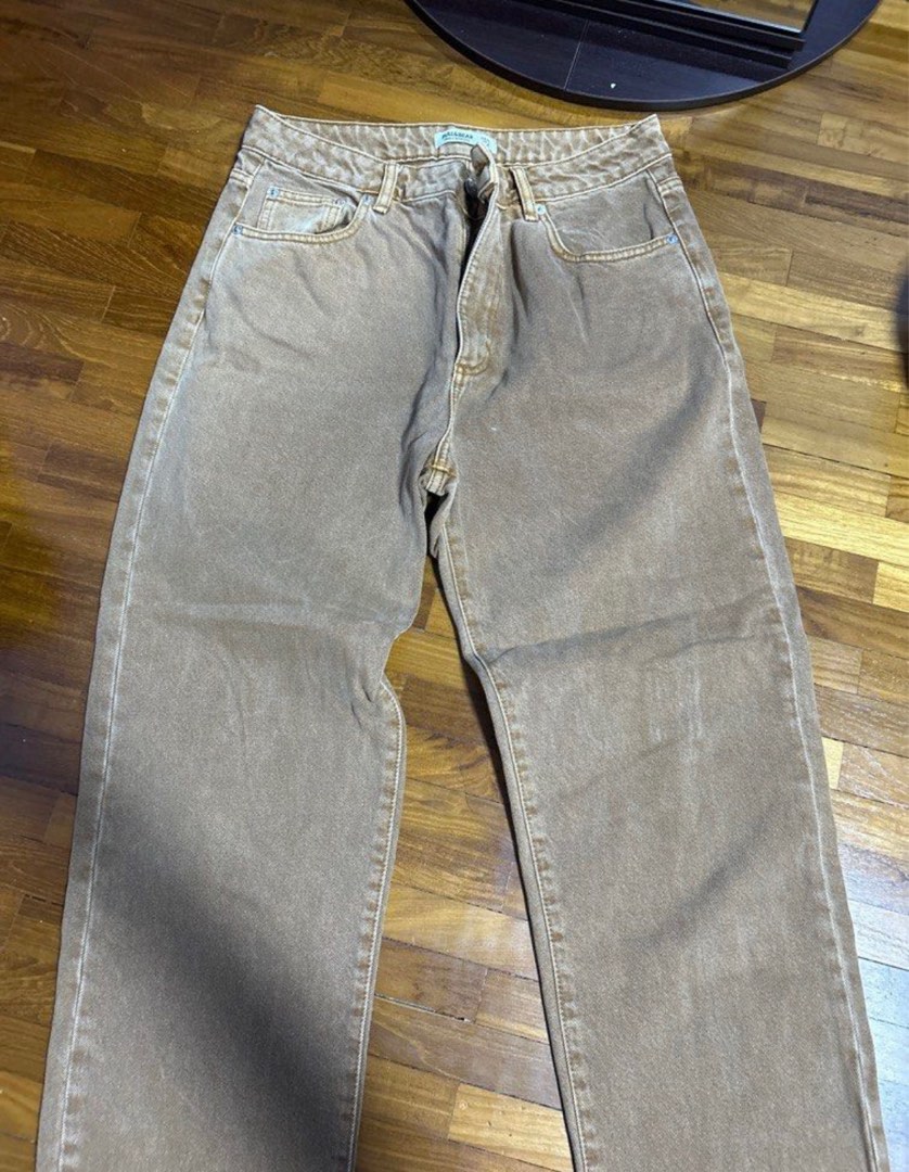 Pull&Bear Brown Jeans - EUR 40, Women's Fashion, Bottoms, Jeans ...