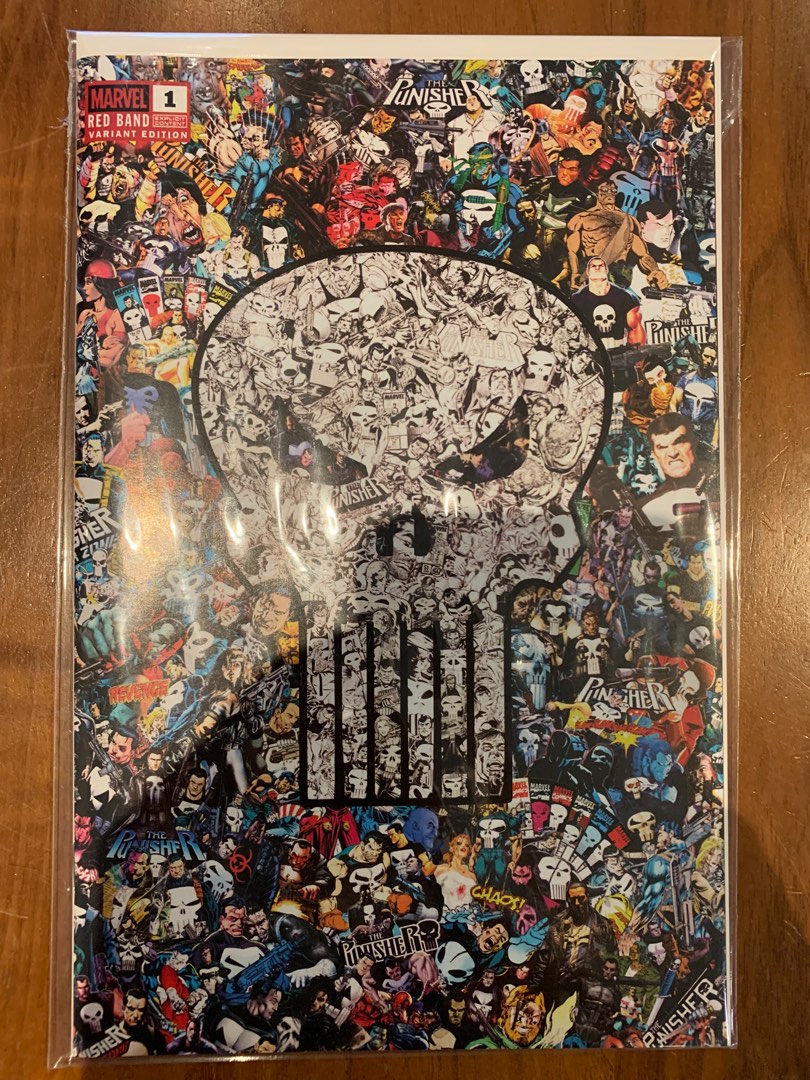 Punisher #1 2025 Red Band Mr Garcin Variant Marvel Comic Book, Hobbies ...