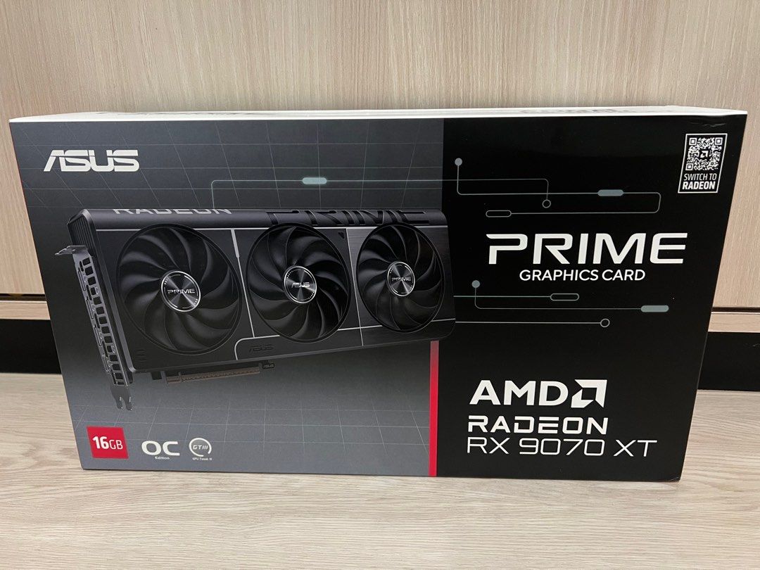 ASUS Prime RX 9070 XT OC Edition Graphics Card, Computers & Tech, Parts ...