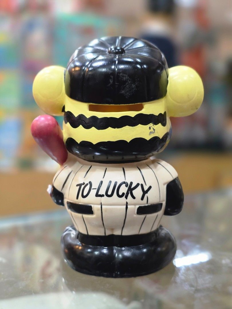 [RARE] Vintage Hanshin Tigers "To-Lucky" Mascot sofubi Coin Bank ...
