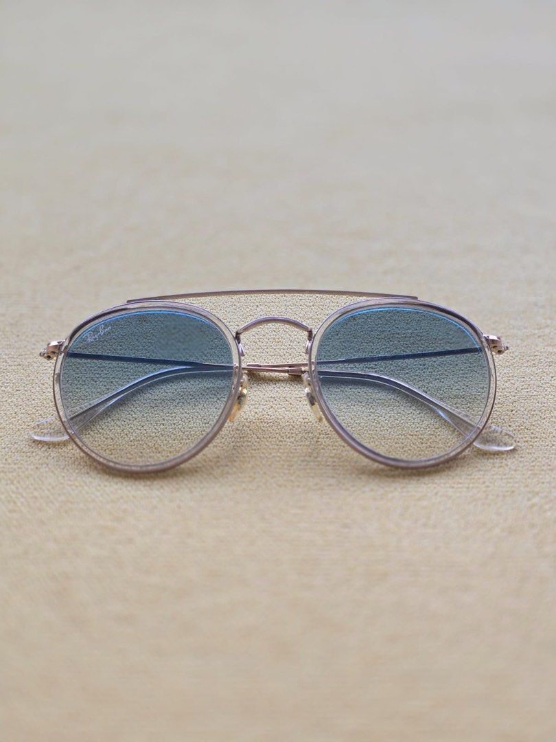 Ray-Ban RB3647-N Round Double Bridge Sunglasses, Men's Fashion, Watches ...