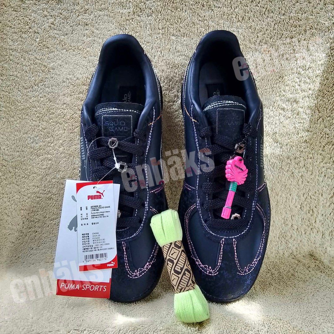🚛Ready to SHIP 🇰🇷 PUMA Palermo x Squid Game in Navy Bright Melon, Women ...