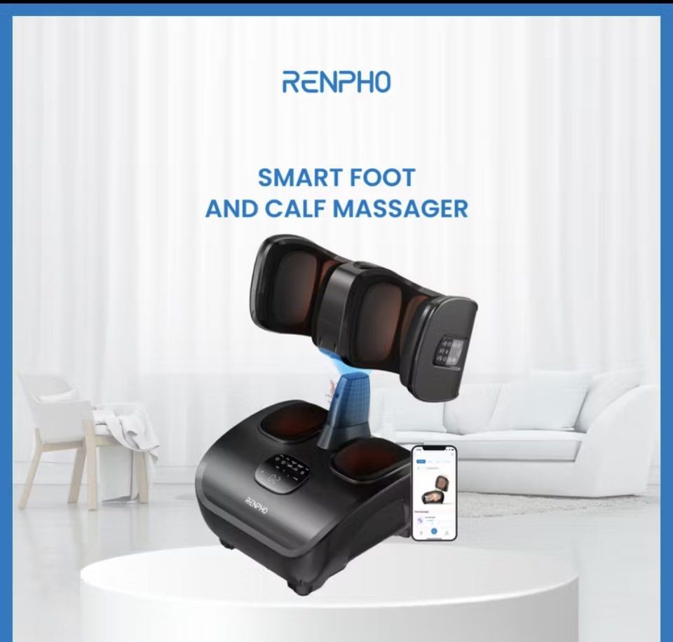 RENPHO Smart Foot and Calf Massager, Health & Nutrition, Massage ...