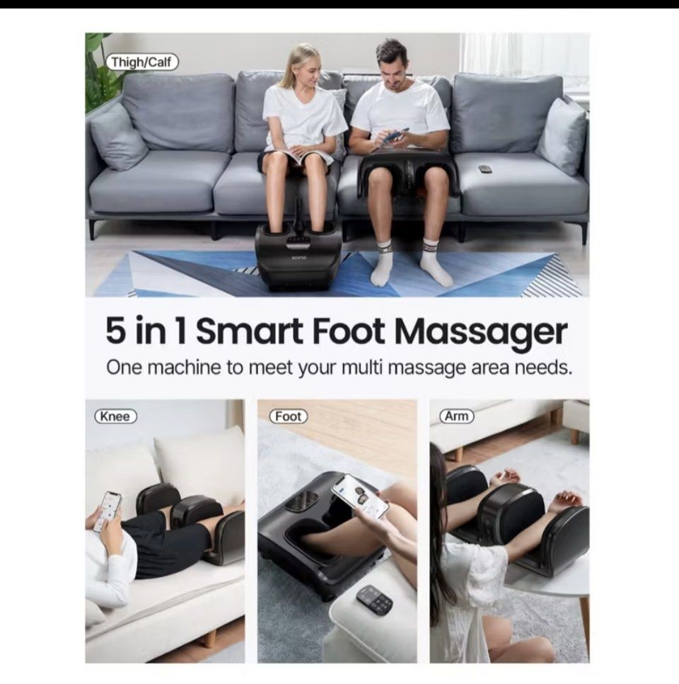 RENPHO Smart Foot and Calf Massager, Health & Nutrition, Massage ...