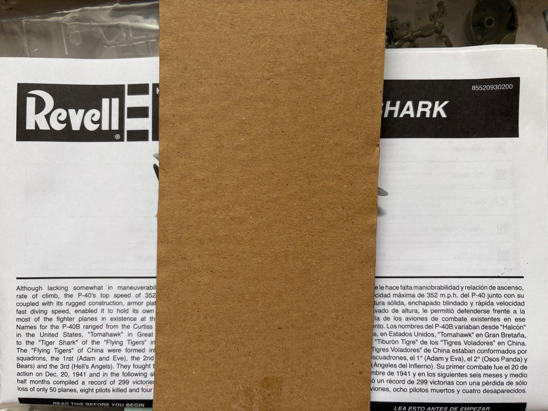 Revell P-40B Tiger Shark Model Kit, Hobbies & Toys, Toys & Games on ...