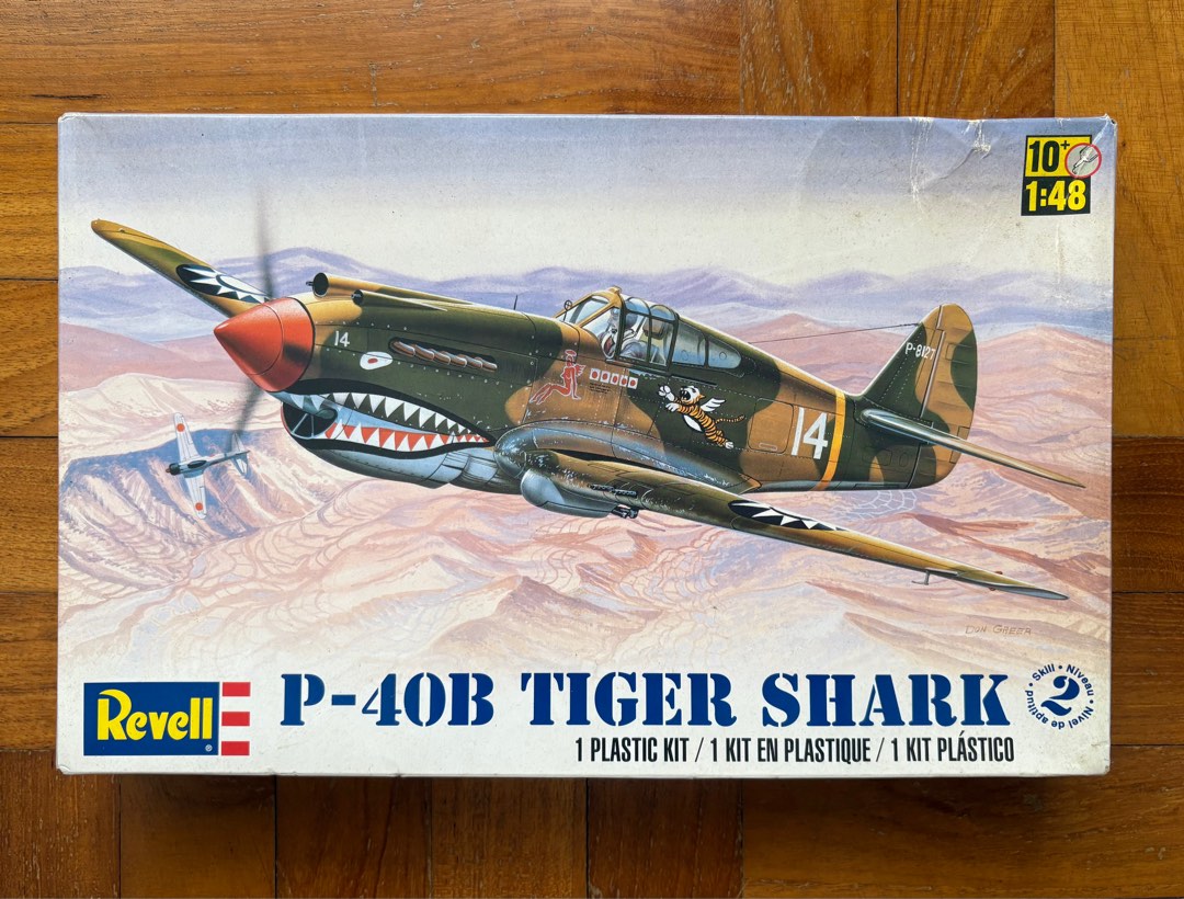 Revell P-40B Tiger Shark Model Kit, Hobbies & Toys, Toys & Games on ...