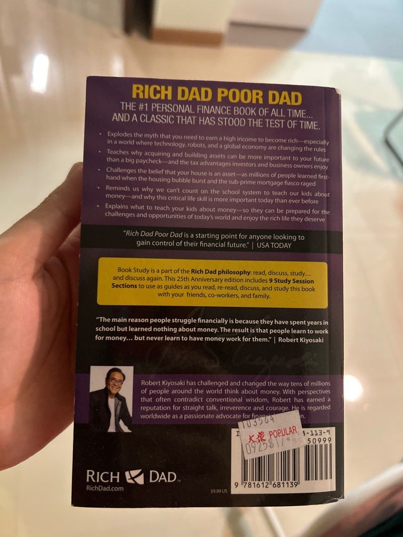 Rich Dad Poor Dad by Robert T. Kiyosaki, Hobbies & Toys, Books ...