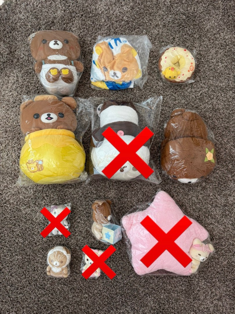 Rilakkuma plushes / small blanket, Hobbies & Toys, Toys & Games on ...